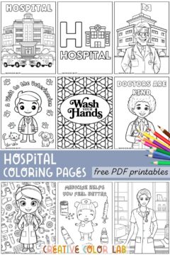 Hospital Coloring Pages in PDF Format