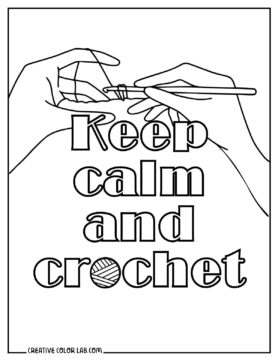 Crochet Coloring Pages PDF Printables