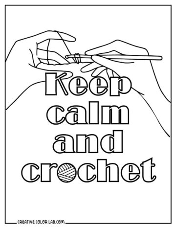 Crochet Coloring Pages PDF Printables