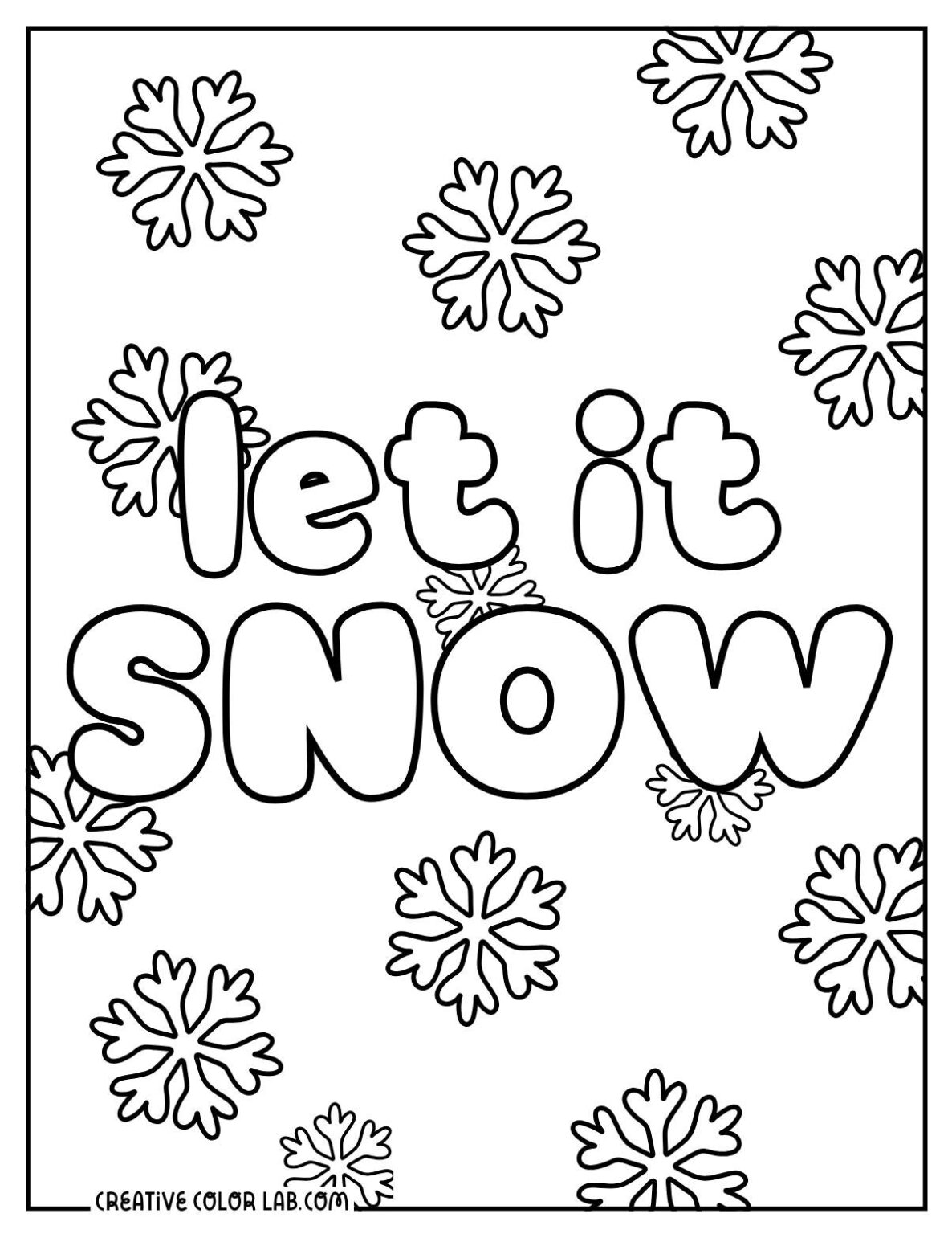 27 Winter Coloring Pages | Free PDF Printables