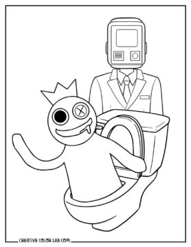 Printable Skibidi Toilet Coloring Pages for Kids
