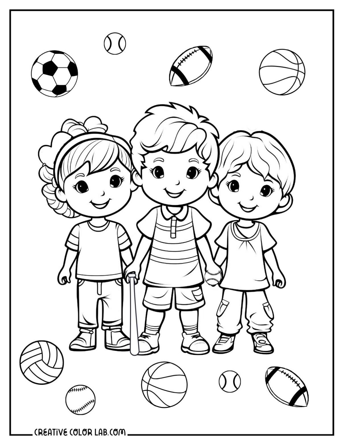 3 BFFs Coloring Pages PDF Printables