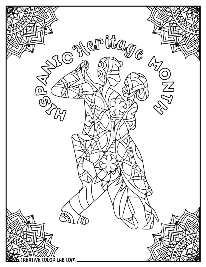 Free, Printable Hispanic Heritage Month Coloring Pages
