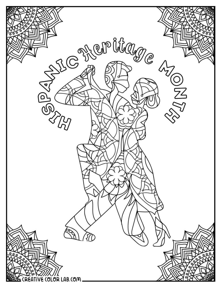 Free, Printable Hispanic Heritage Month Coloring Pages