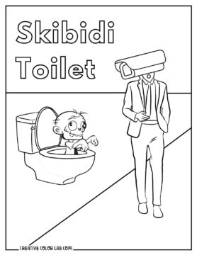 Printable Skibidi Toilet Coloring Pages for Kids