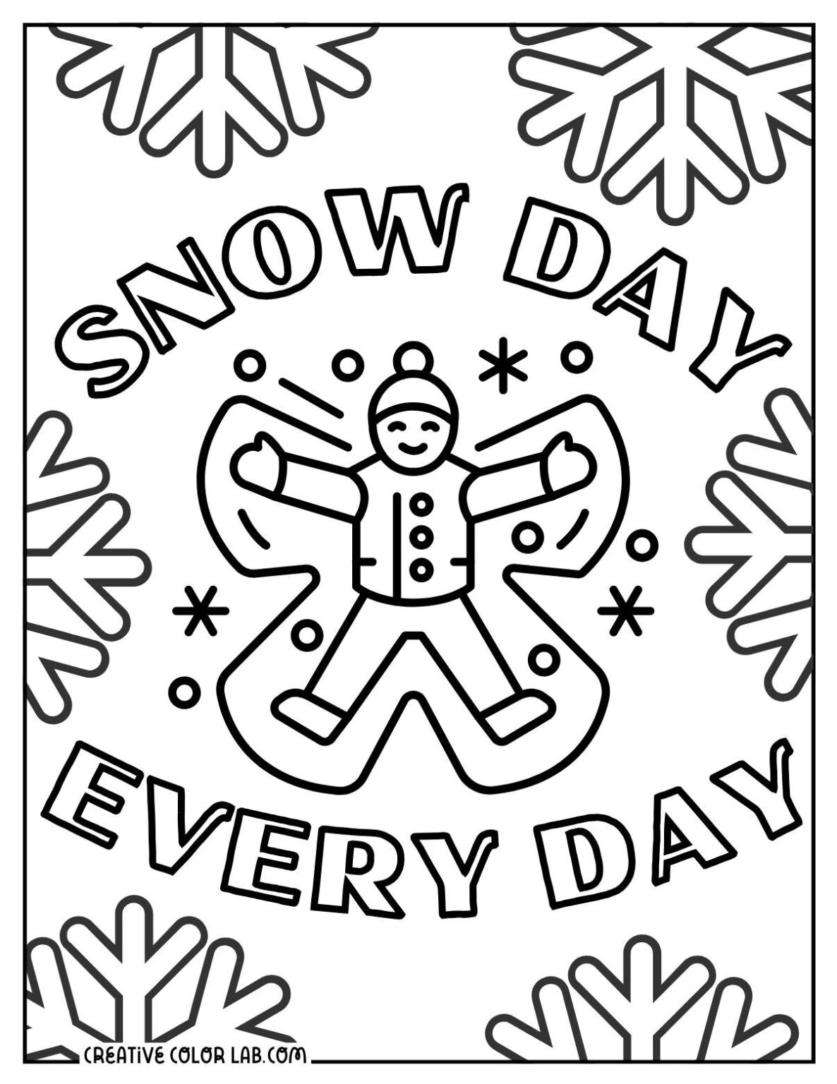 27 Winter Coloring Pages | Free PDF Printables
