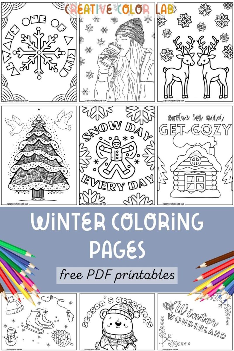 27 Winter Coloring Pages | Free PDF Printables
