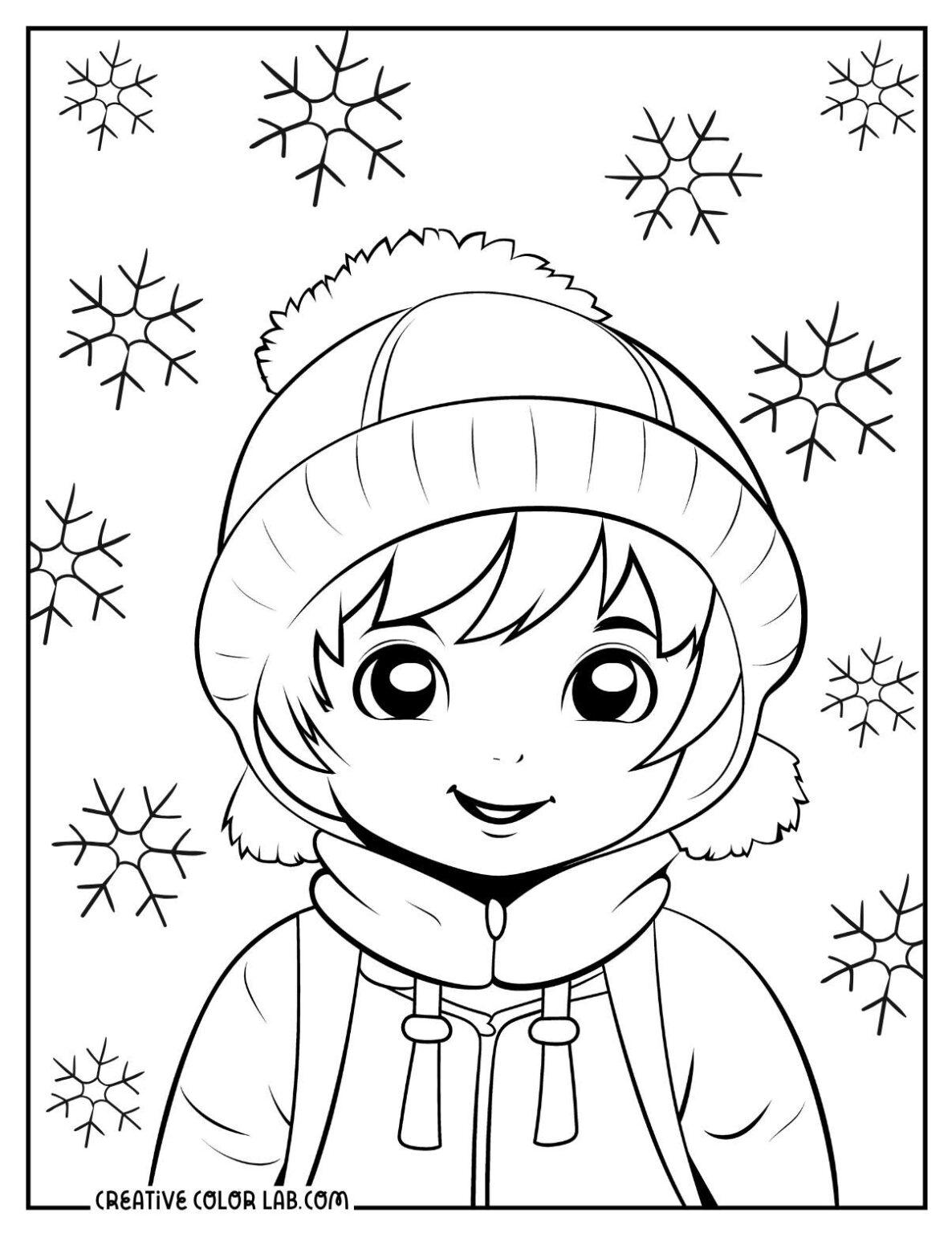 27 Winter Coloring Pages | Free PDF Printables