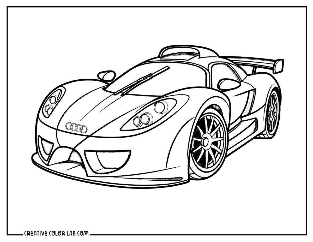 Race Car Coloring Pages | Free Motorsport Printables