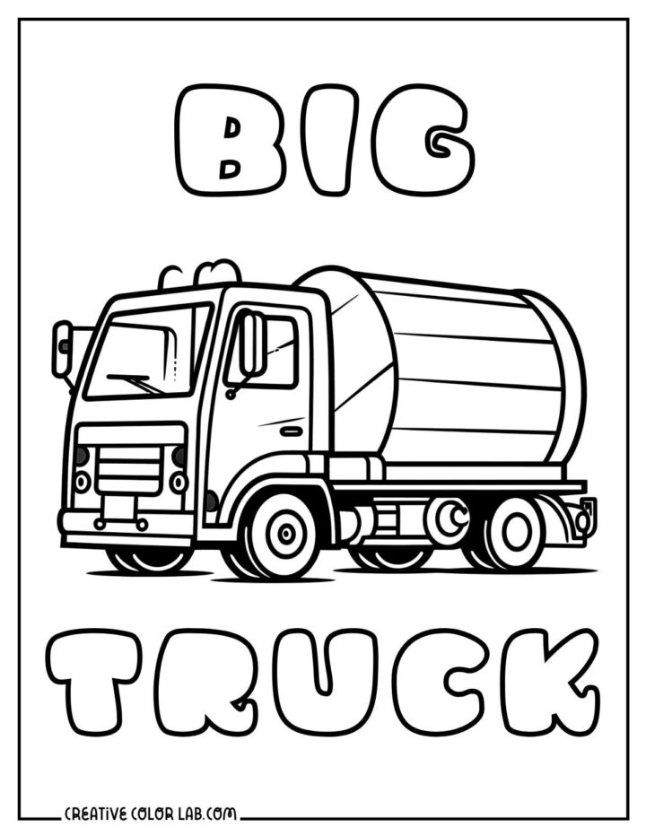 Truck Coloring Pages | Free Printables to Color