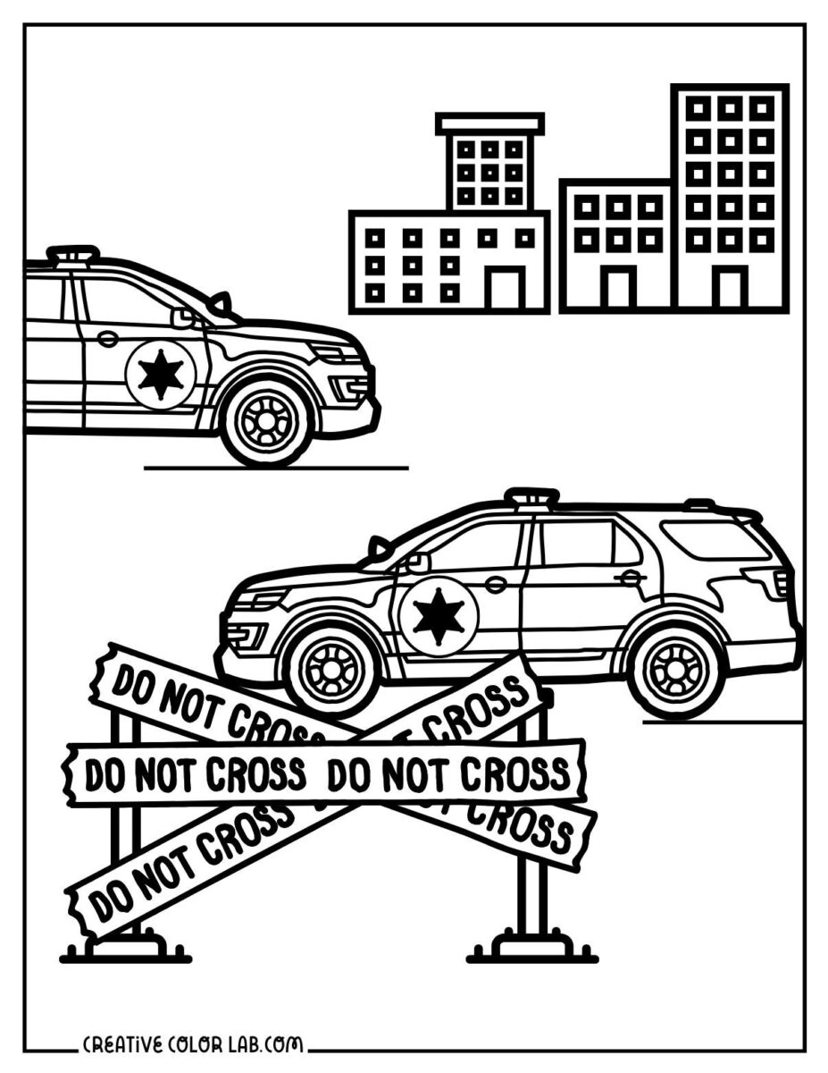 27 Police Car Coloring Pages | Free PDF Printables
