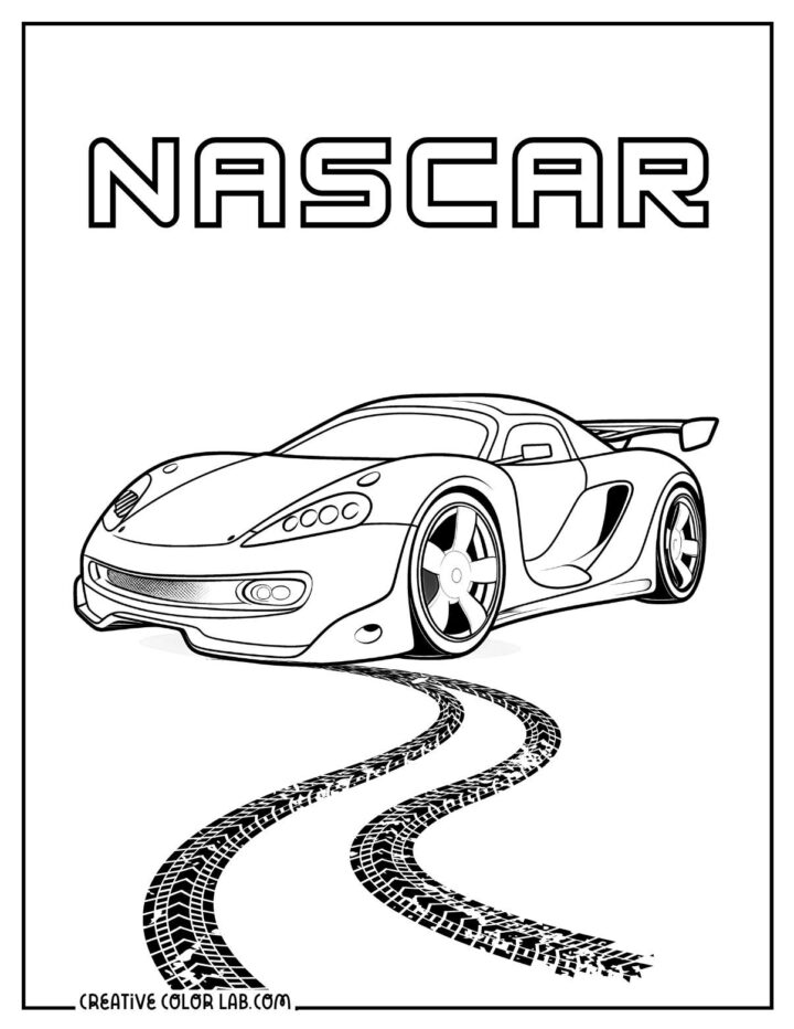 Race Car Coloring Pages | Free Motorsport Printables