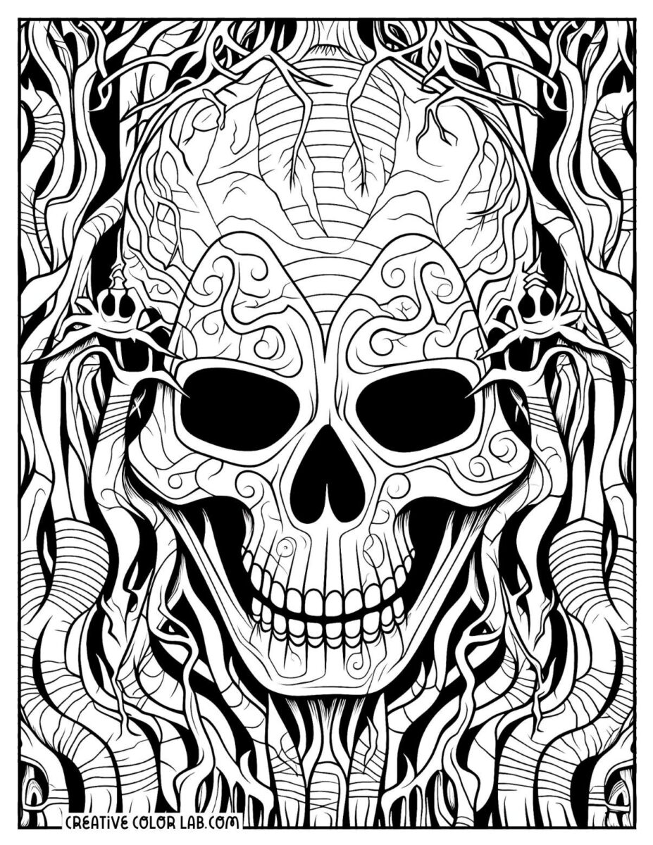 Halloween Zentangle Coloring Pages | PDF Printables