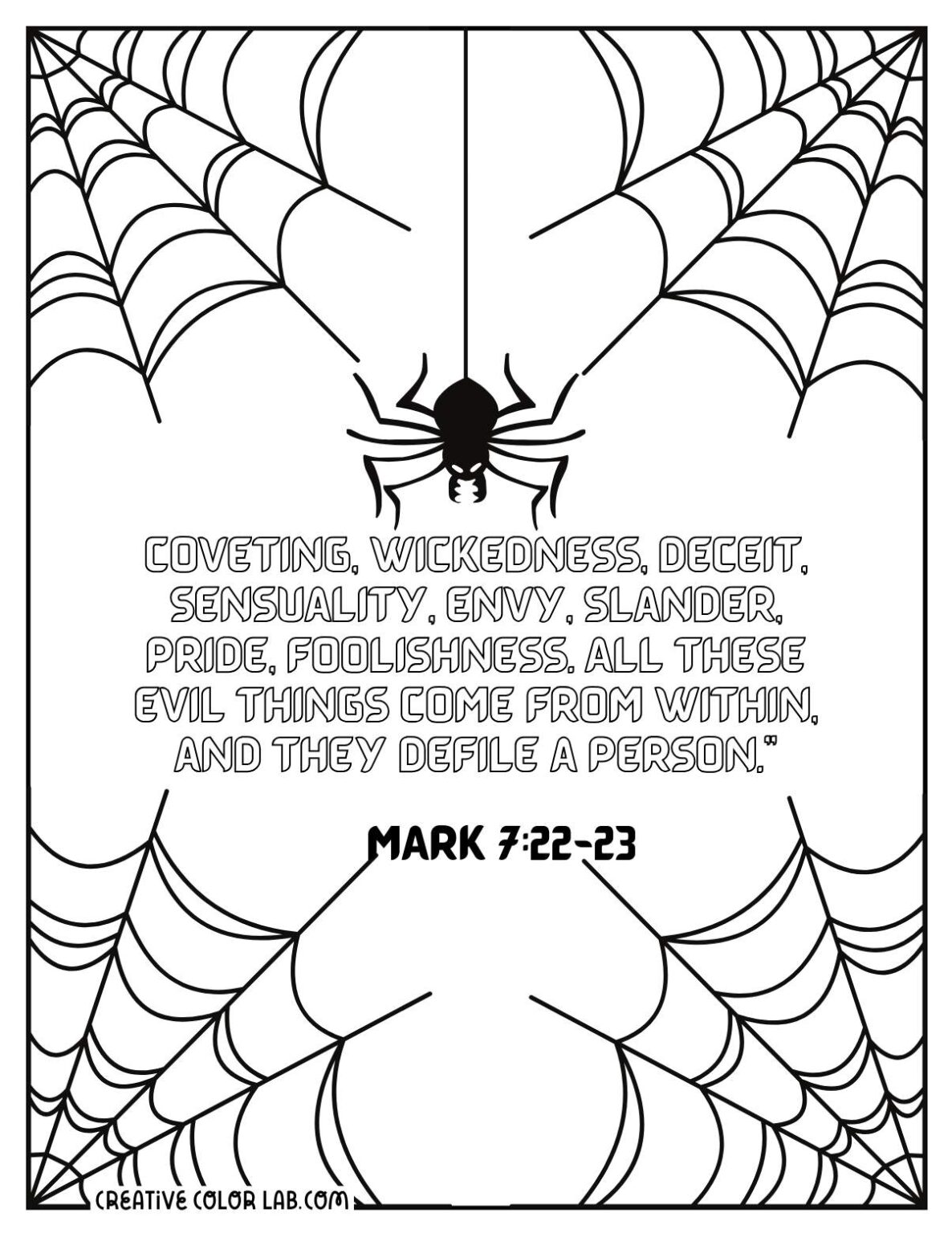 14 Christian Halloween Coloring Pages | Free PDF Printables