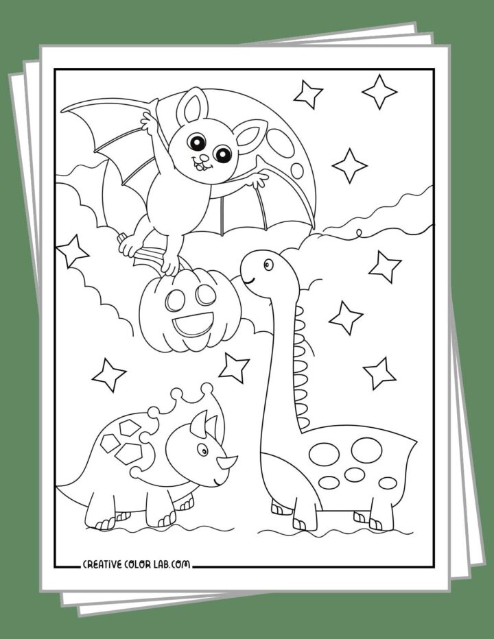 Collection of Chilling Halloween Coloring Pages