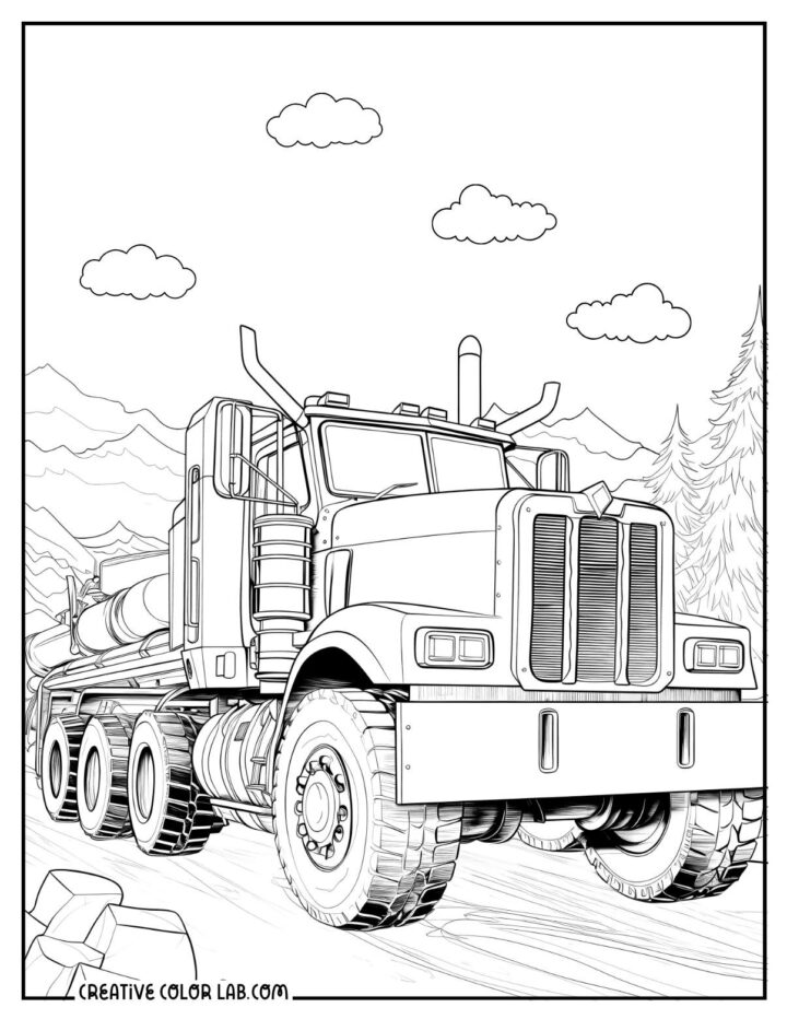 Truck Coloring Pages | Free Printables to Color