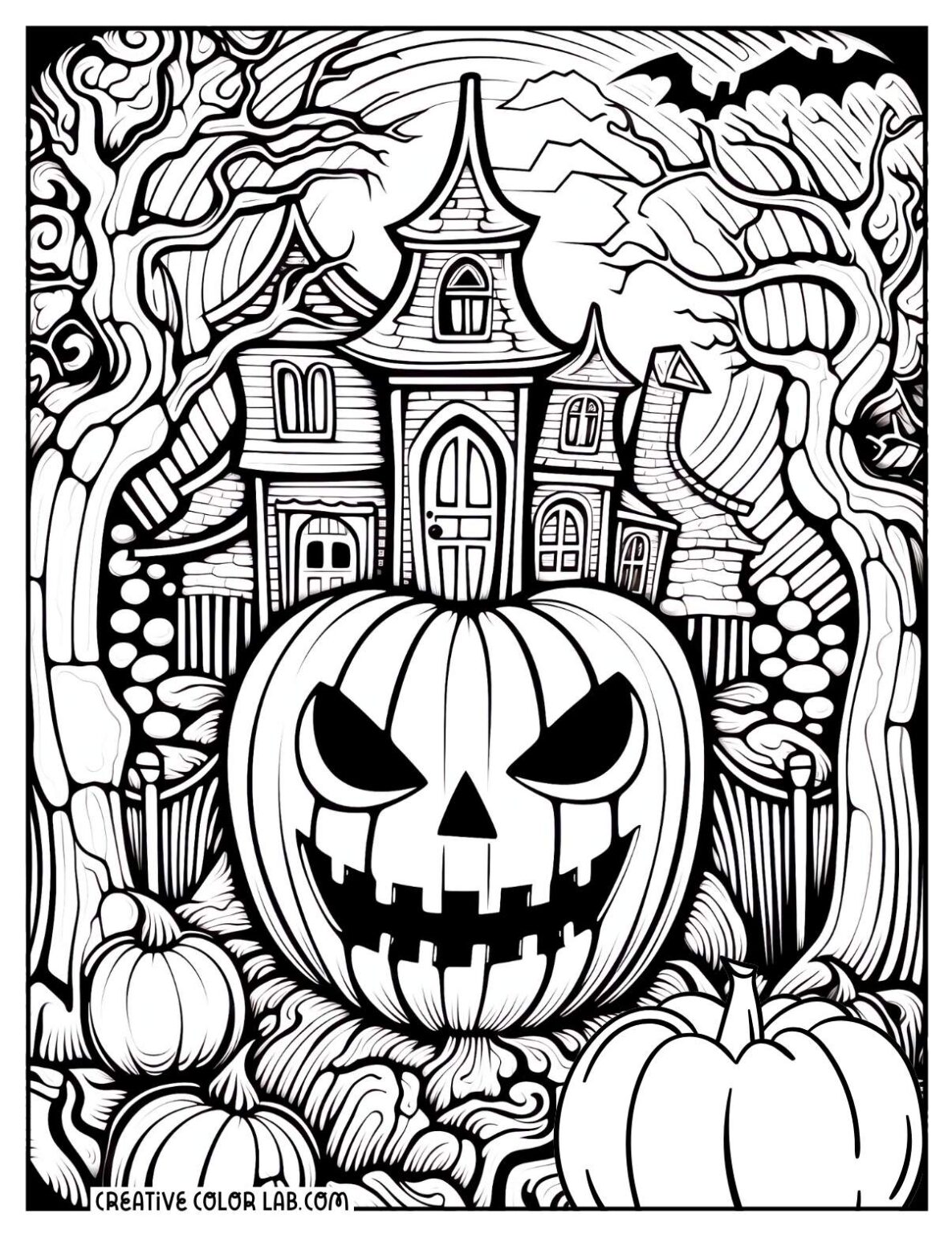 Halloween Zentangle Coloring Pages | PDF Printables