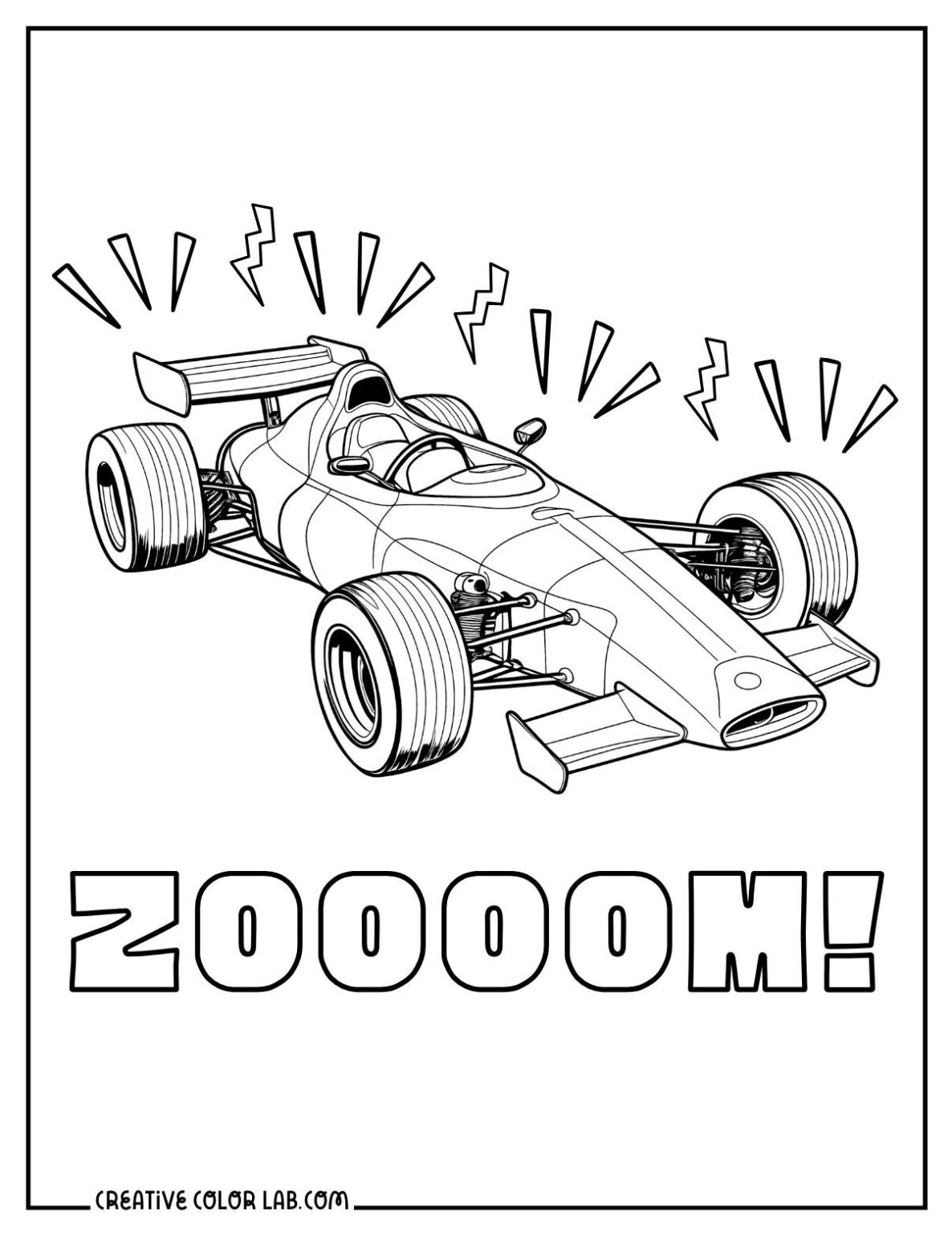 22 Race Car Coloring Pages | Free PDF Printables