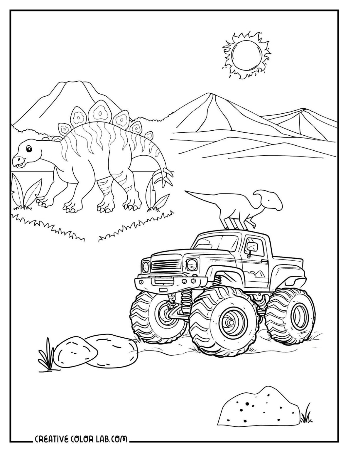 15 Monster Truck Coloring Pages | Free PDF Printables