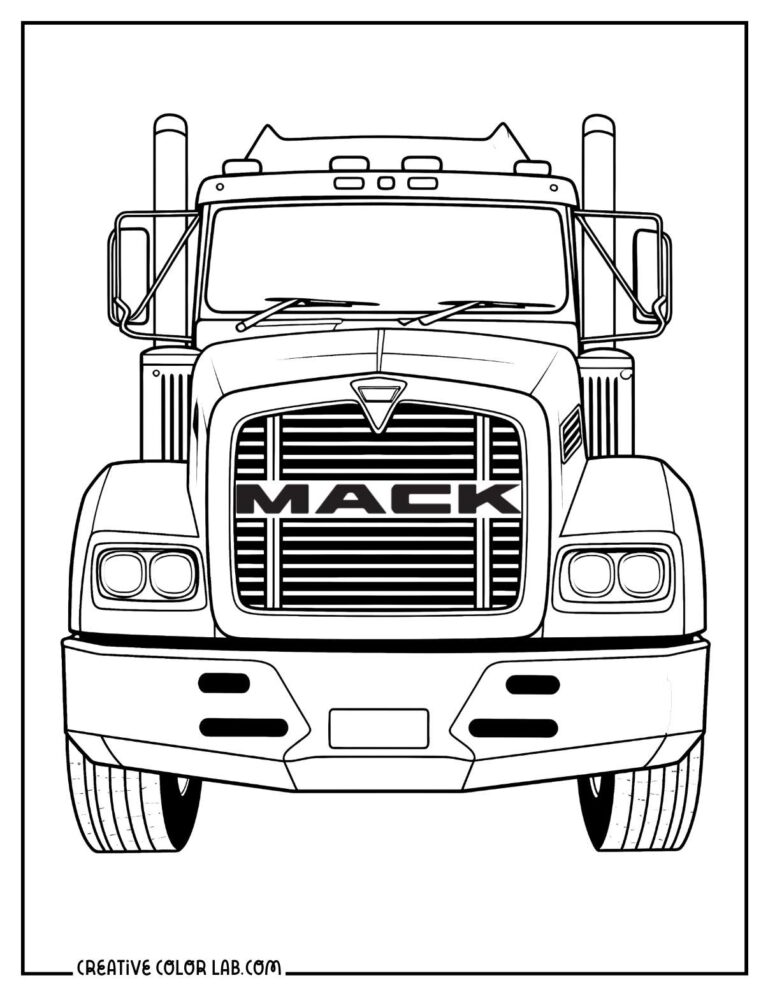 Truck Coloring Pages | Free Printables to Color