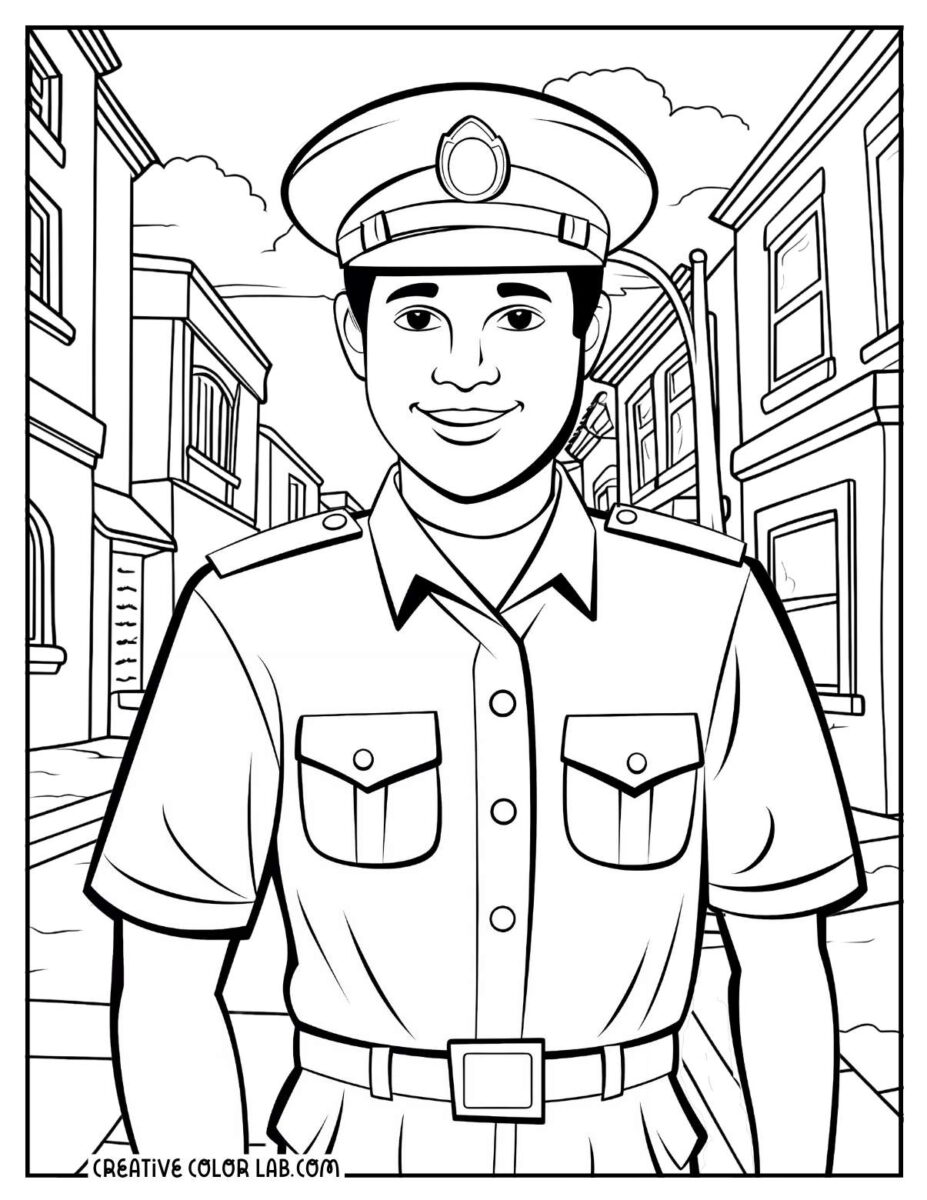 29 Police Coloring Pages | Free PDF Printables