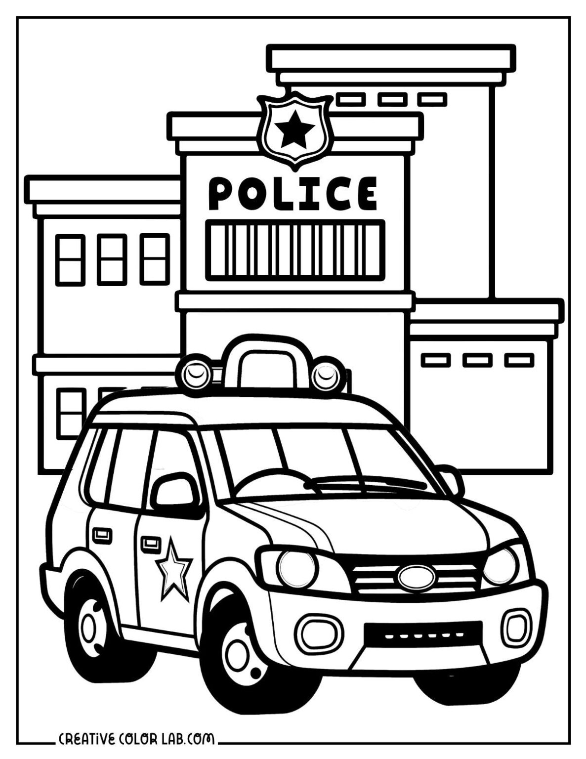29 Police Coloring Pages | Free PDF Printables