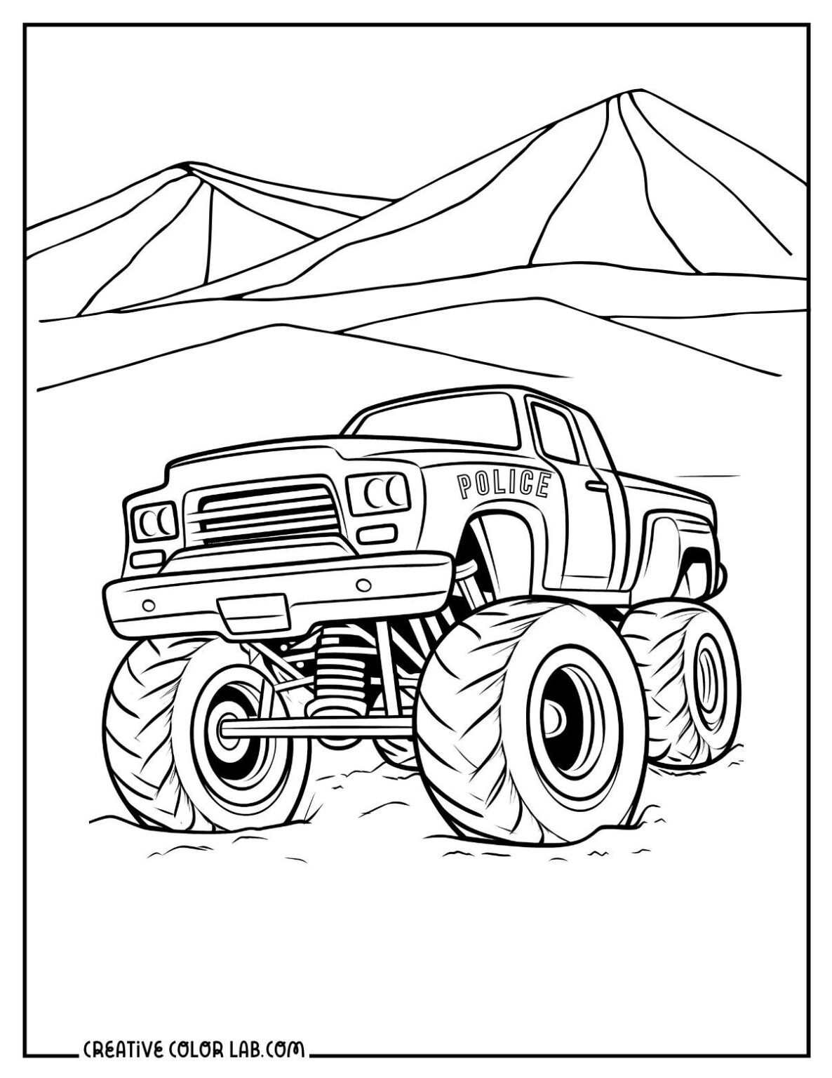 27 Police Car Coloring Pages | Free PDF Printables