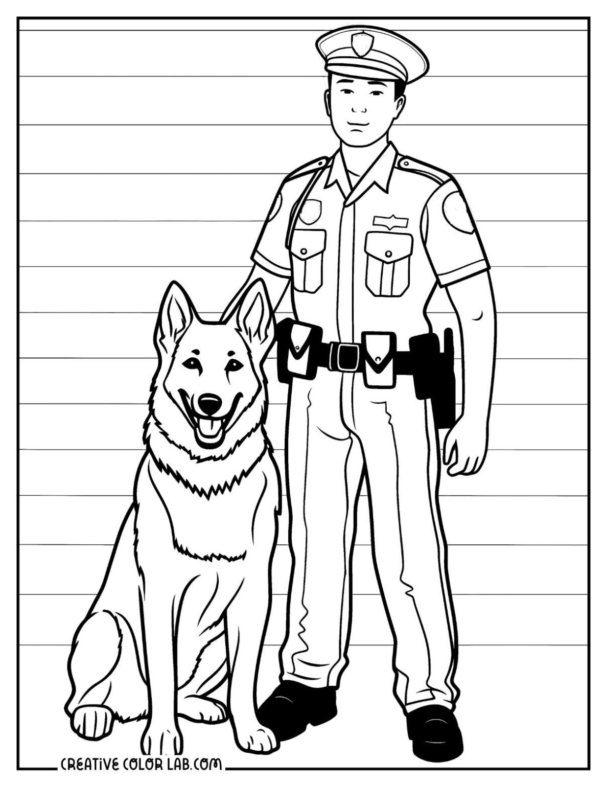29 Police Coloring Pages | Free PDF Printables