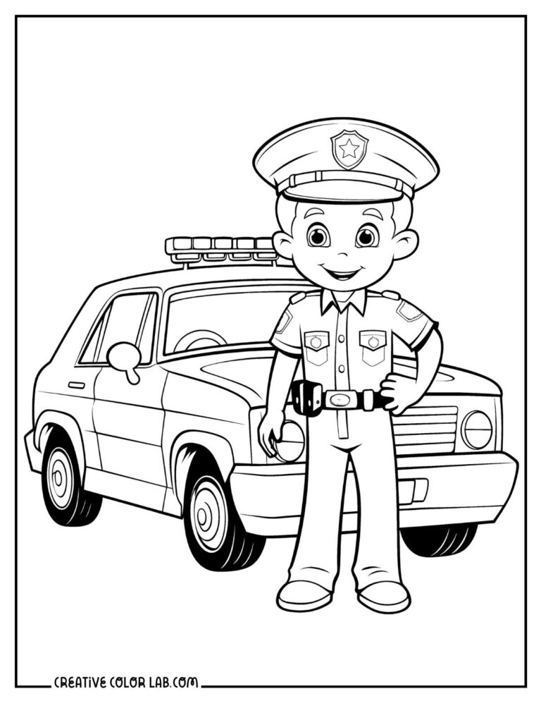 29 Police Coloring Pages | Free PDF Printables