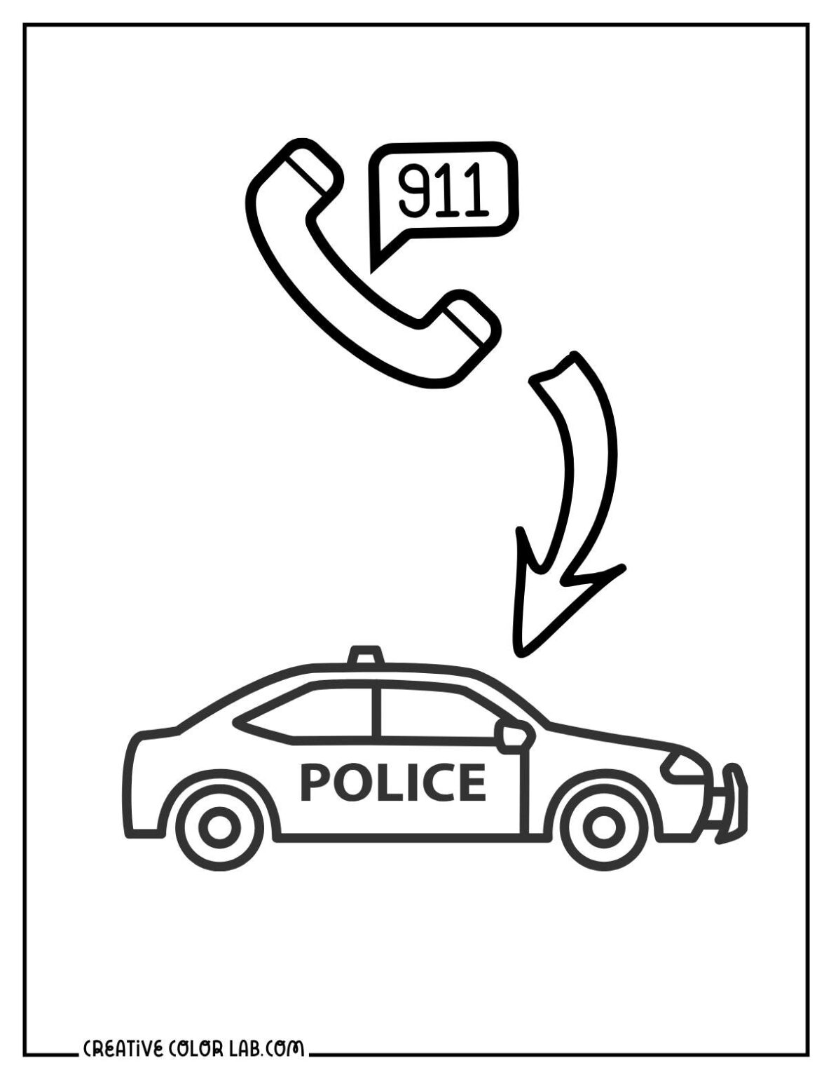 27 Police Car Coloring Pages | Free PDF Printables