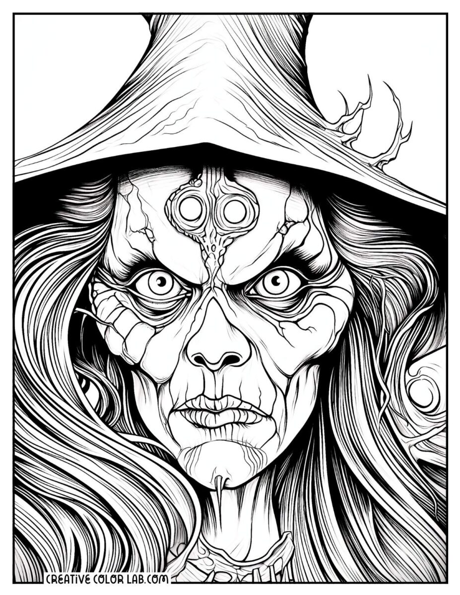 Scary Halloween Coloring Pages | Free Printables