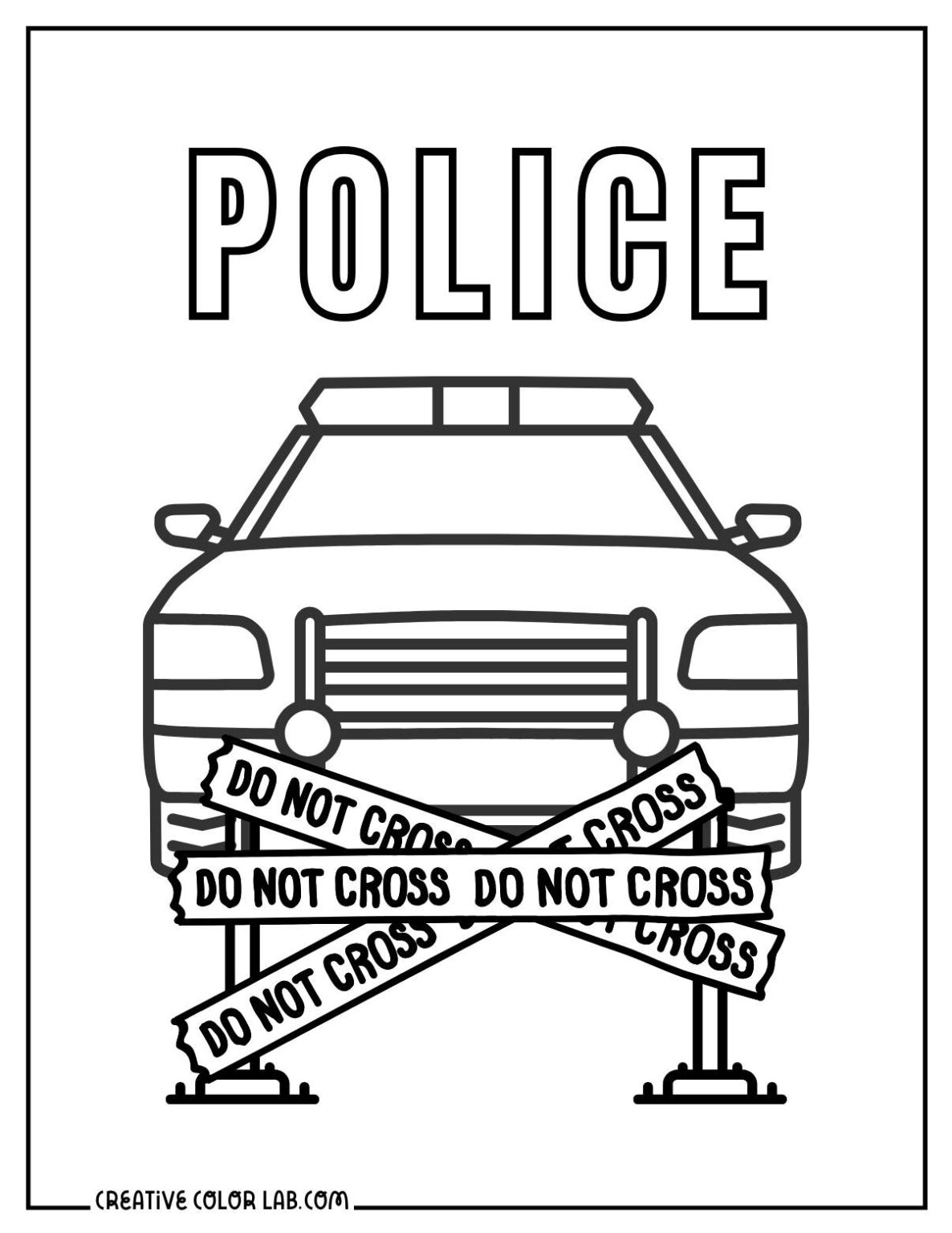 27 Police Car Coloring Pages | Free PDF Printables