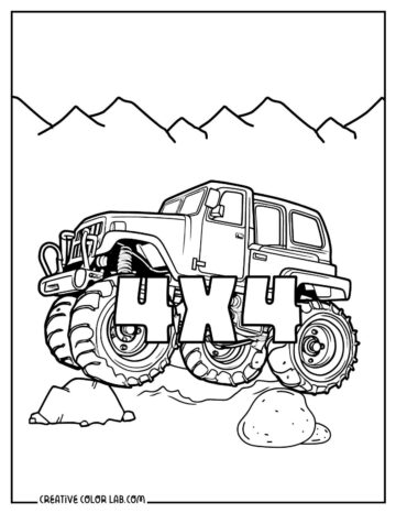 15 Monster Truck Coloring Pages | Free PDF Printables