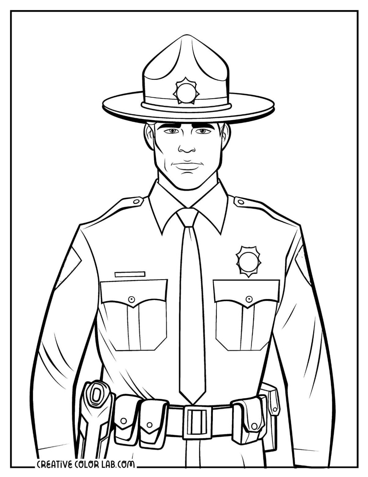 29 Police Coloring Pages | Free PDF Printables