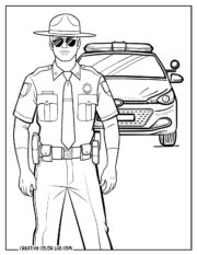 29 Police Coloring Pages | Free PDF Printables