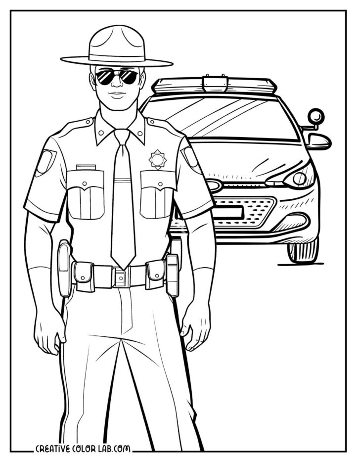 29 Police Coloring Pages | Free PDF Printables