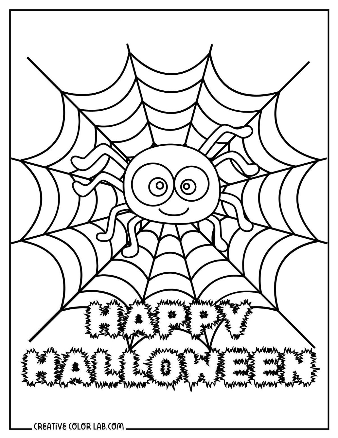 Spider Coloring Pages for Halloween + Beyond