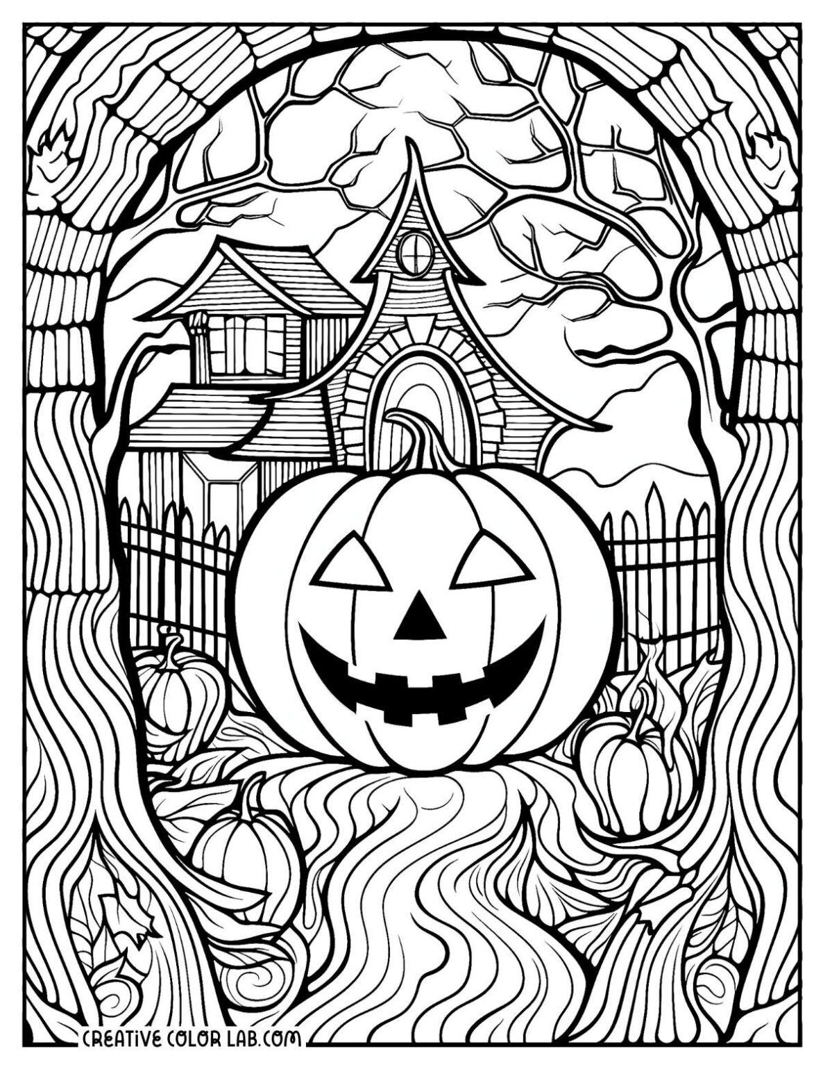 Halloween Zentangle Coloring Pages | PDF Printables