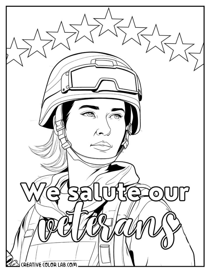 Printable Veteran's Day Coloring Pages
