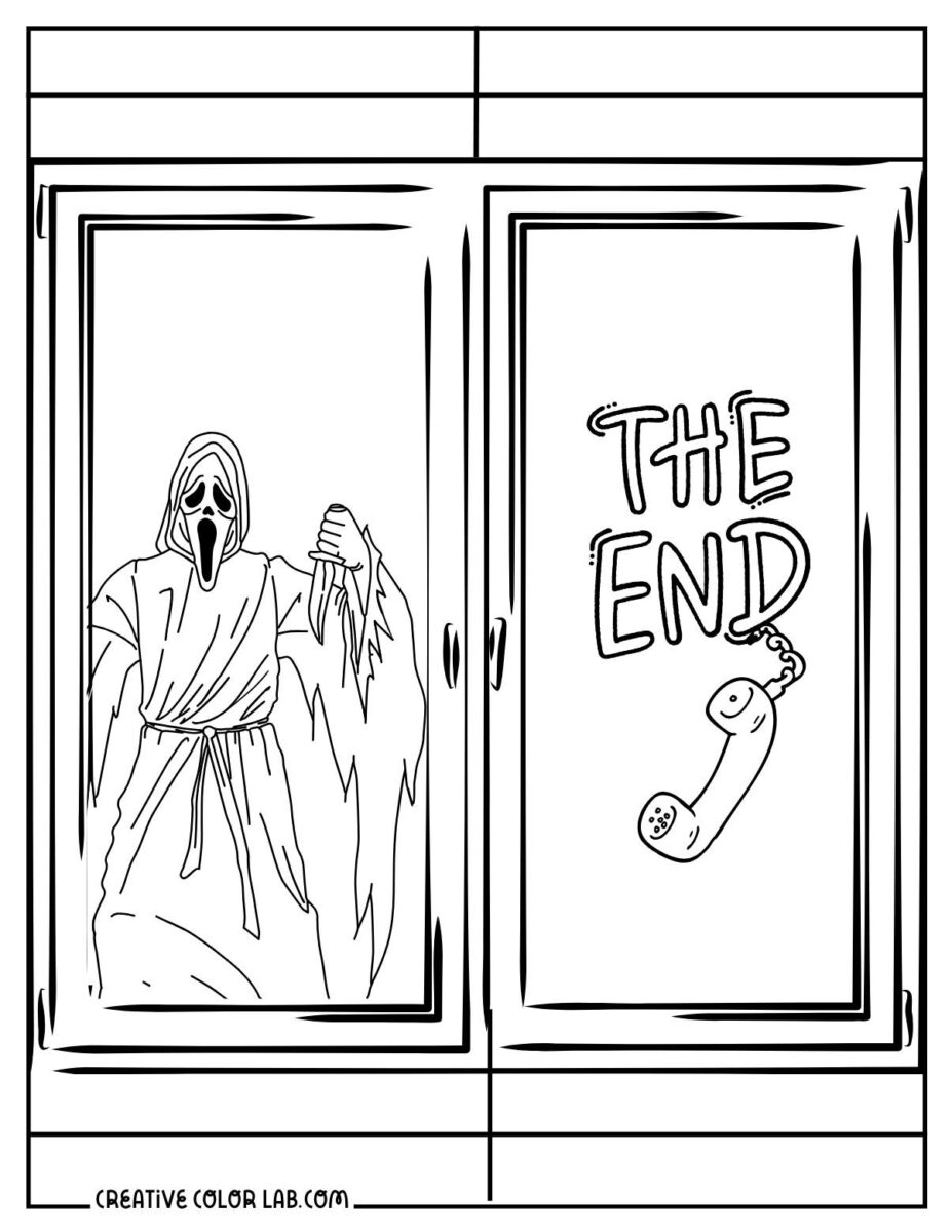 Ghostface Coloring Pages | Printables in PDF Format