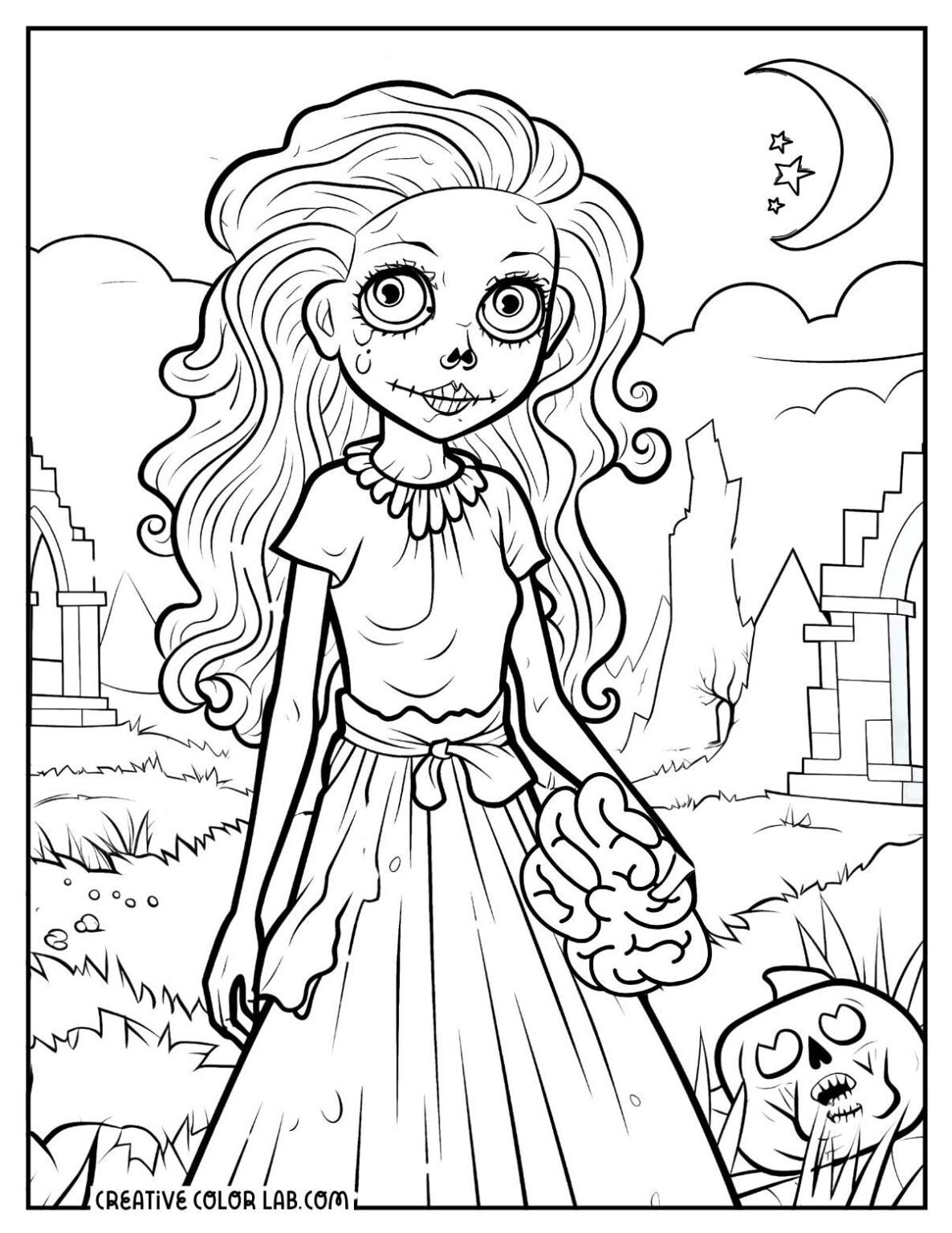 Coloring Pages of Zombies Collection to Color