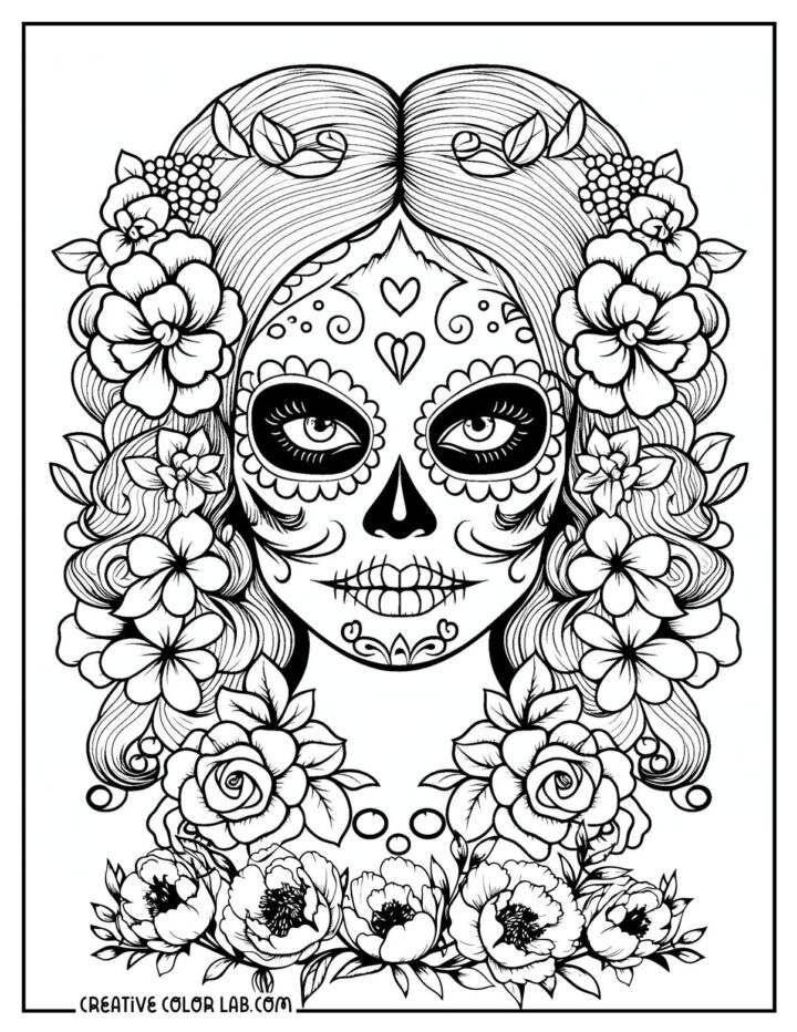 Skull Coloring Pages | Collection of PDF Printables