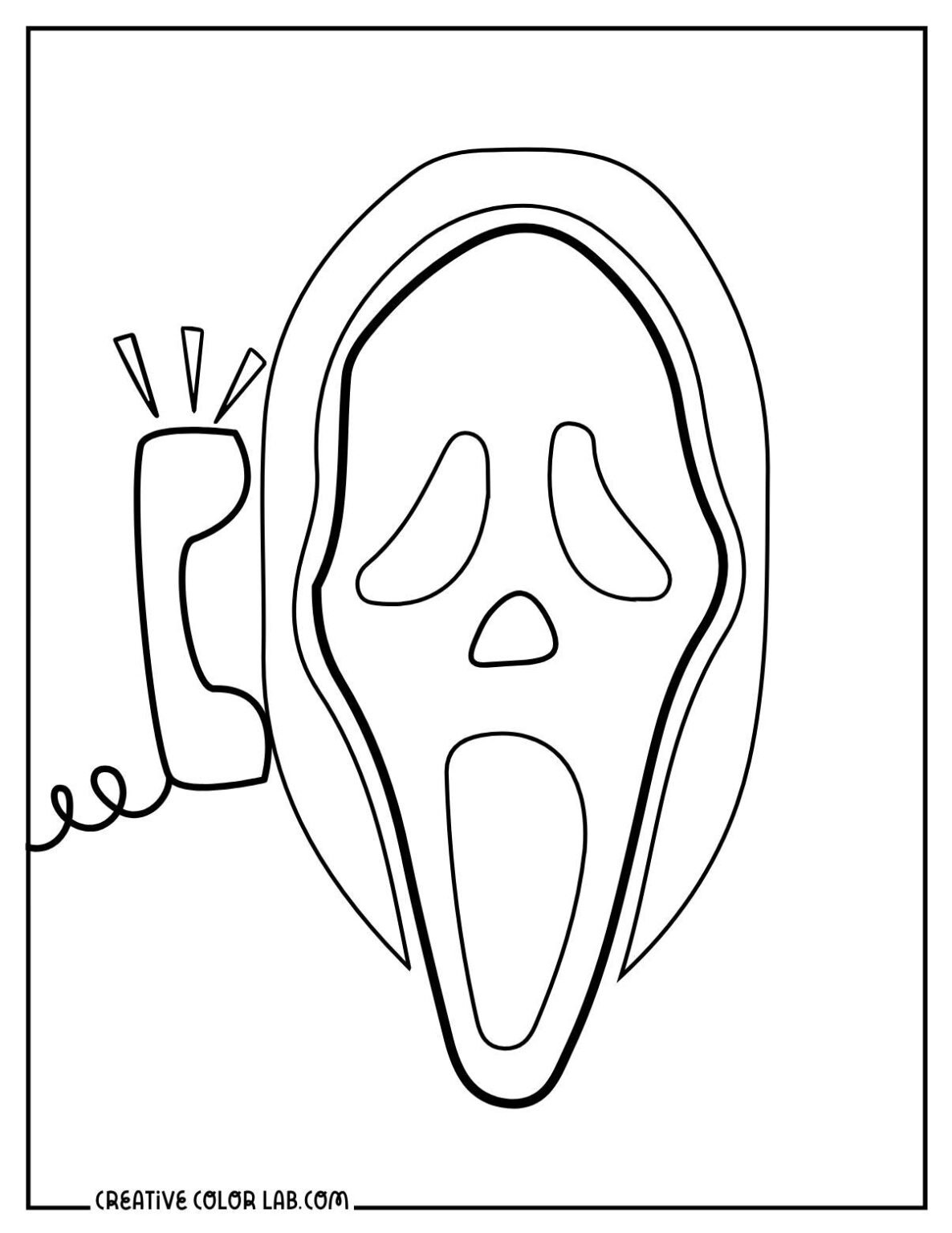 Ghostface Coloring Pages | Printables in PDF Format