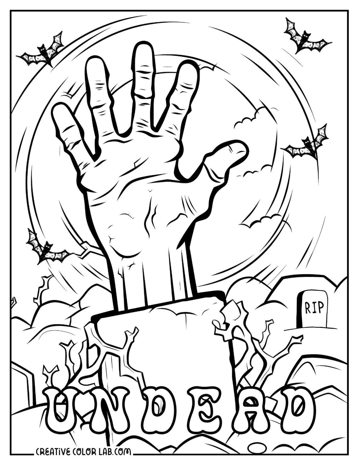 Coloring Pages of Zombies Collection to Color