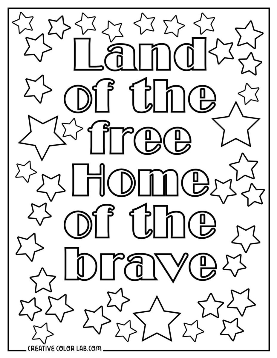 Printable Veteran's Day Coloring Pages