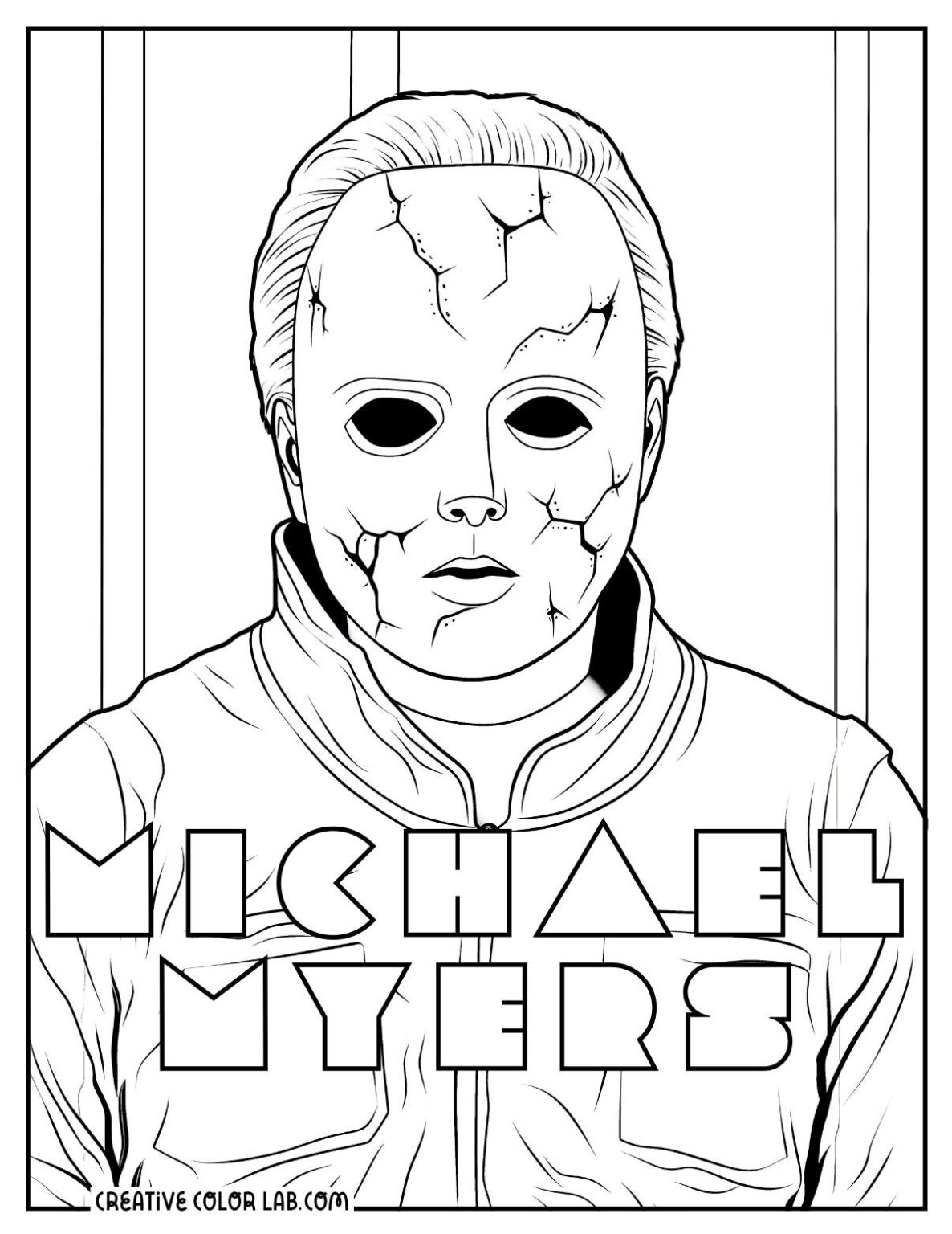 Michael Myers Coloring Pages Pdf Printables To Color