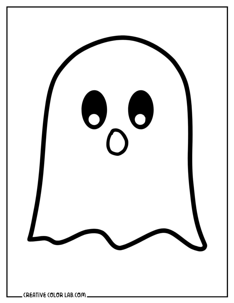 Free, Printable Halloween Ghost Coloring Pages