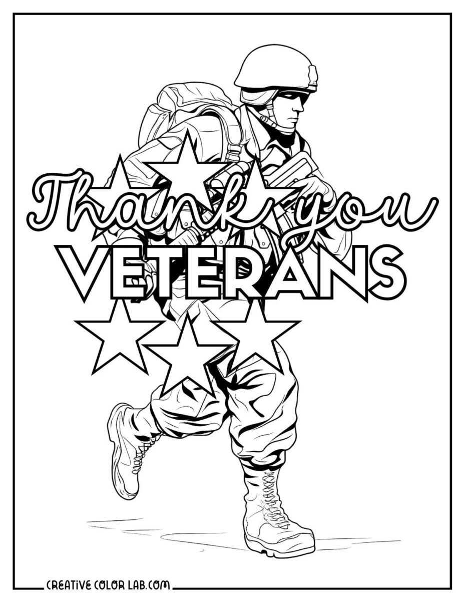 Printable Veteran's Day Coloring Pages