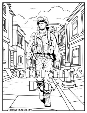 Printable Veteran's Day Coloring Pages