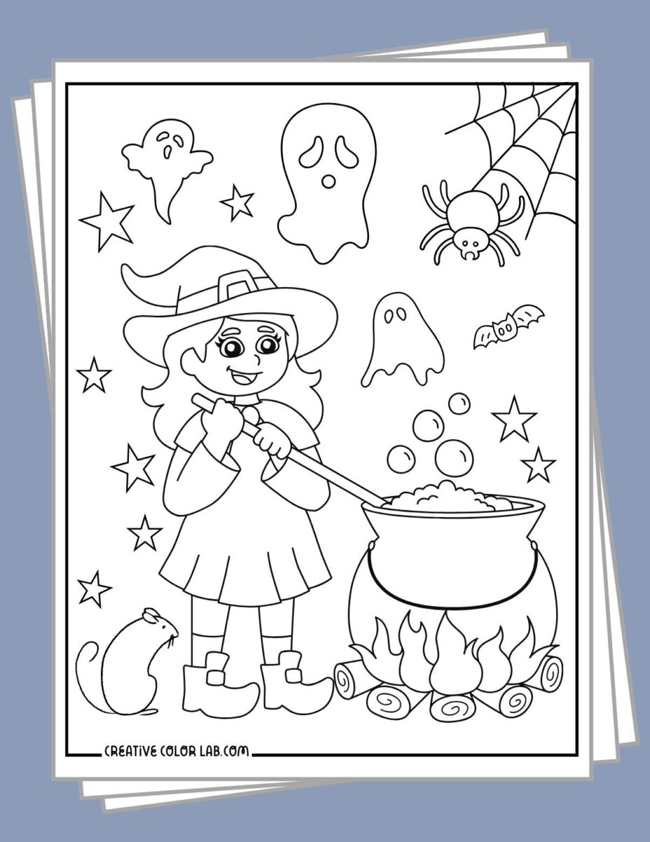 Collection of Chilling Halloween Coloring Pages